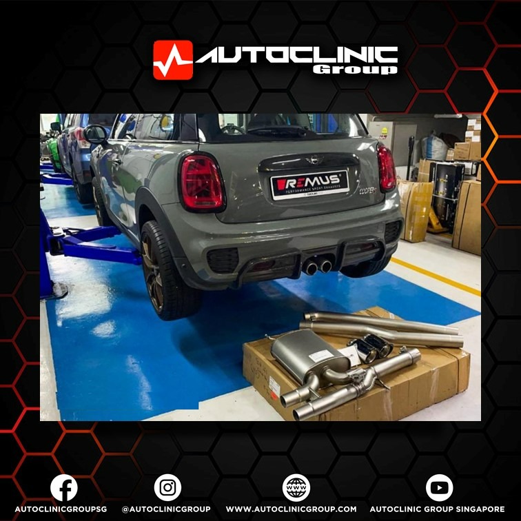 REMUS Exhaust for F56 Mini Cooper S | Stainless steel exhaust, Slip-on ...