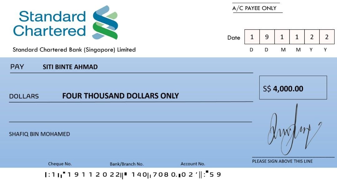 Replica Cheques, Hobbies & Toys, Stationery & Craft, Occasions & Party ...