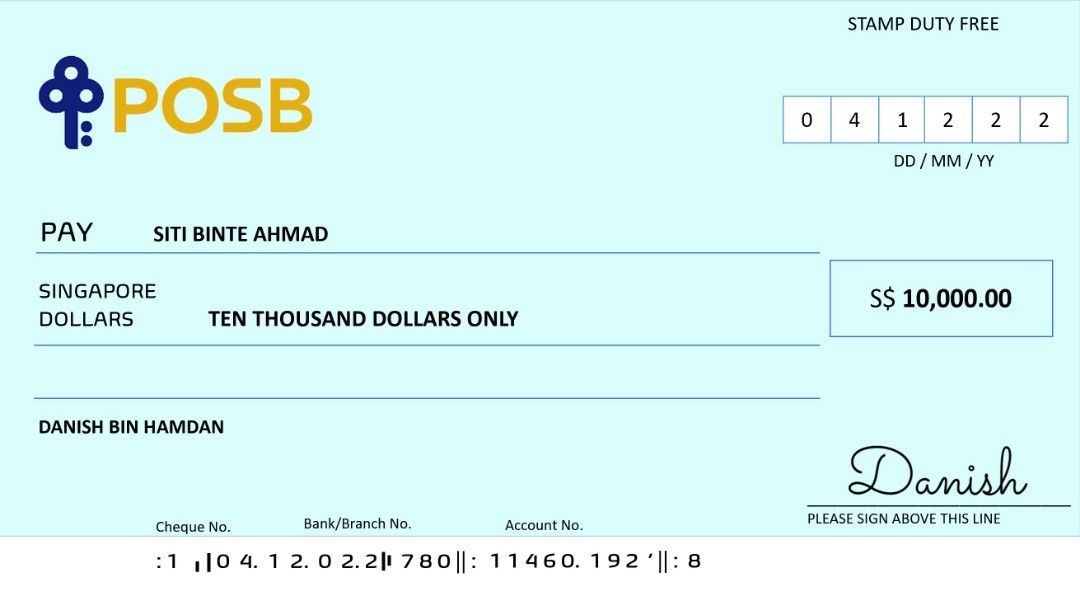 Replica Cheques, Hobbies & Toys, Stationery & Craft, Occasions & Party ...