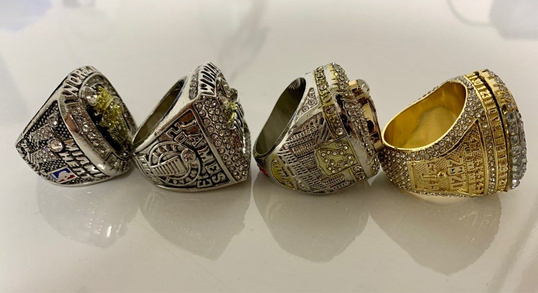 Replica LeBron James NBA Championship Rings (x4), Sports Equipment ...