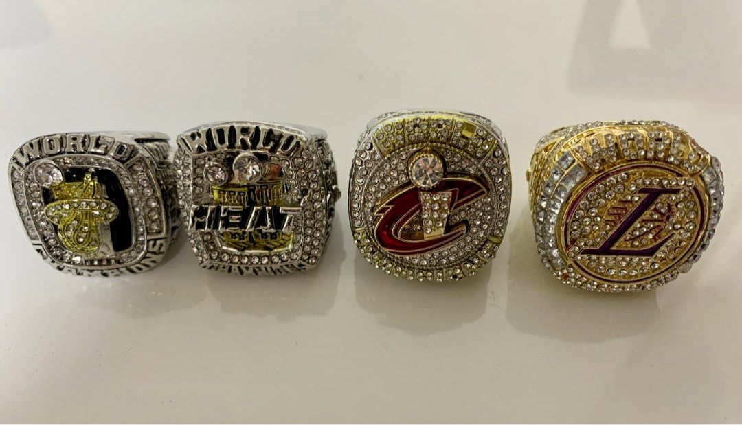 Replica LeBron James NBA Championship Rings (x4), Sports Equipment ...