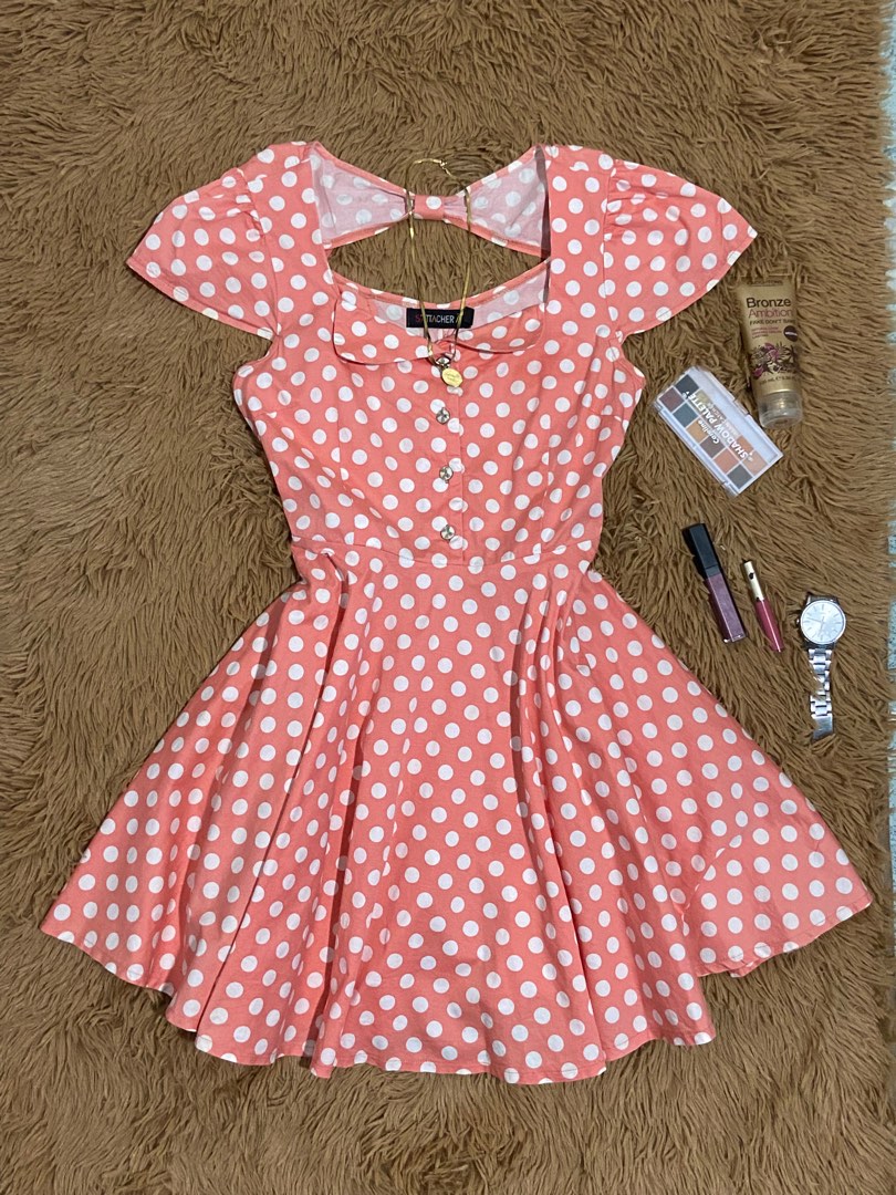 RETHRO OUTFIT POLKA, Women's Fashion, Dresses & Sets, Dresses on Carousell