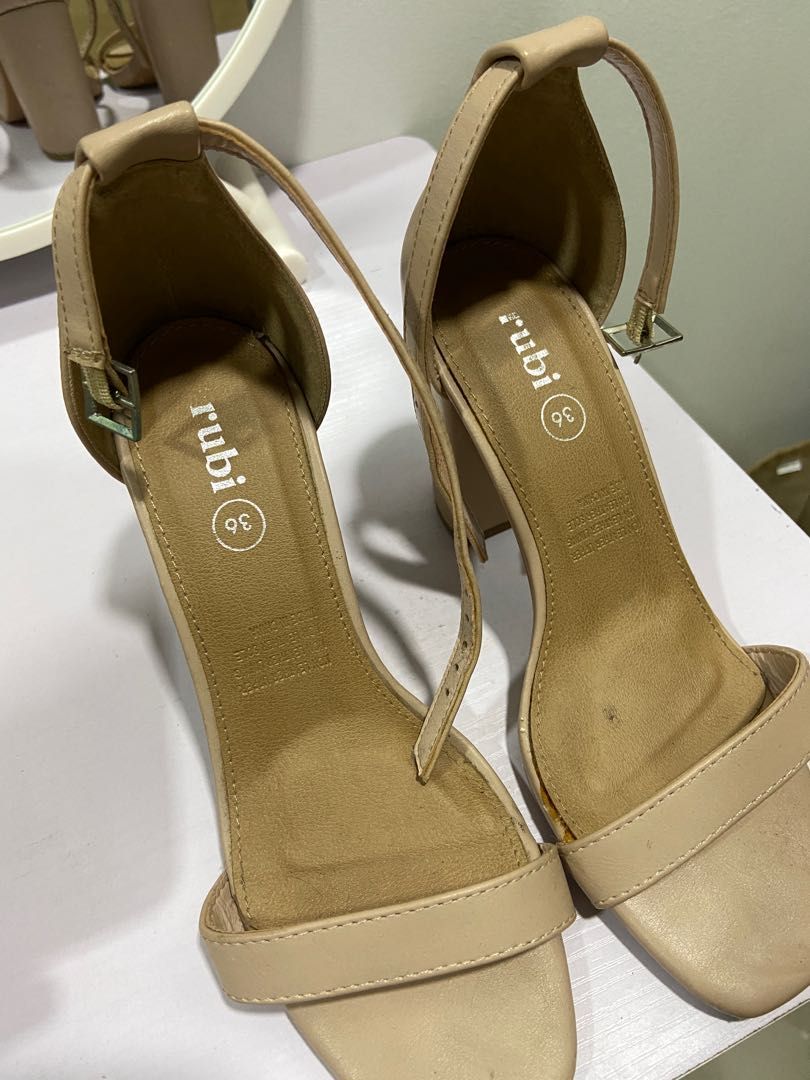 Rubi San Square Toe Heels, Women's Fashion, Footwear, Heels on Carousell