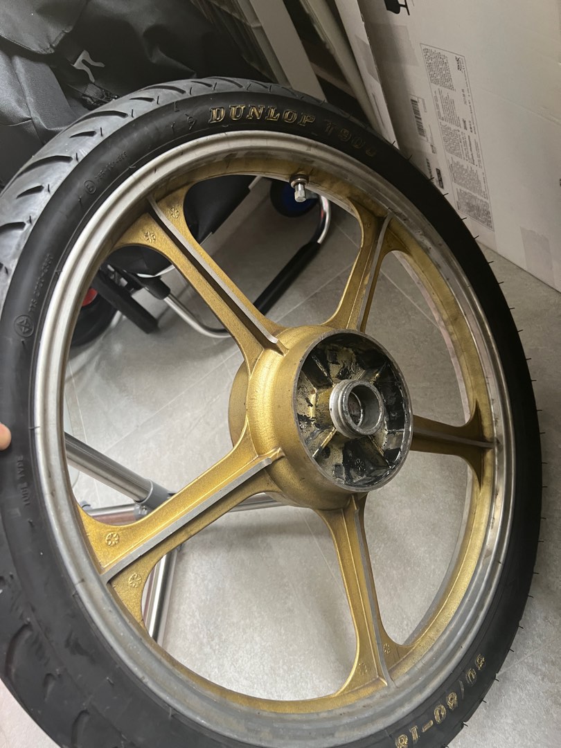 RXZ GTO RIM WITH TYRE, Motorcycles, Motorcycle Accessories on Carousell