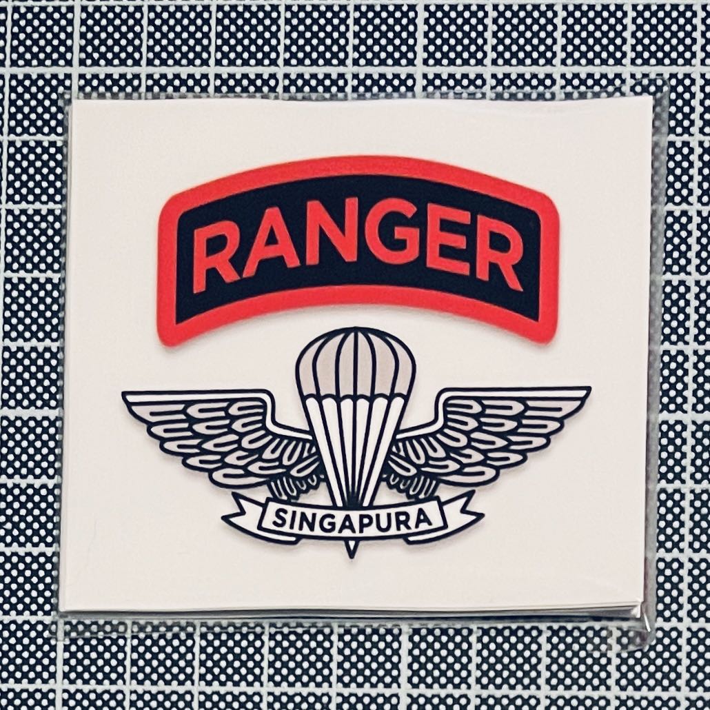 SAF Singapura Airborne Ranger . Guards Commando . Waterproof Stickers ...