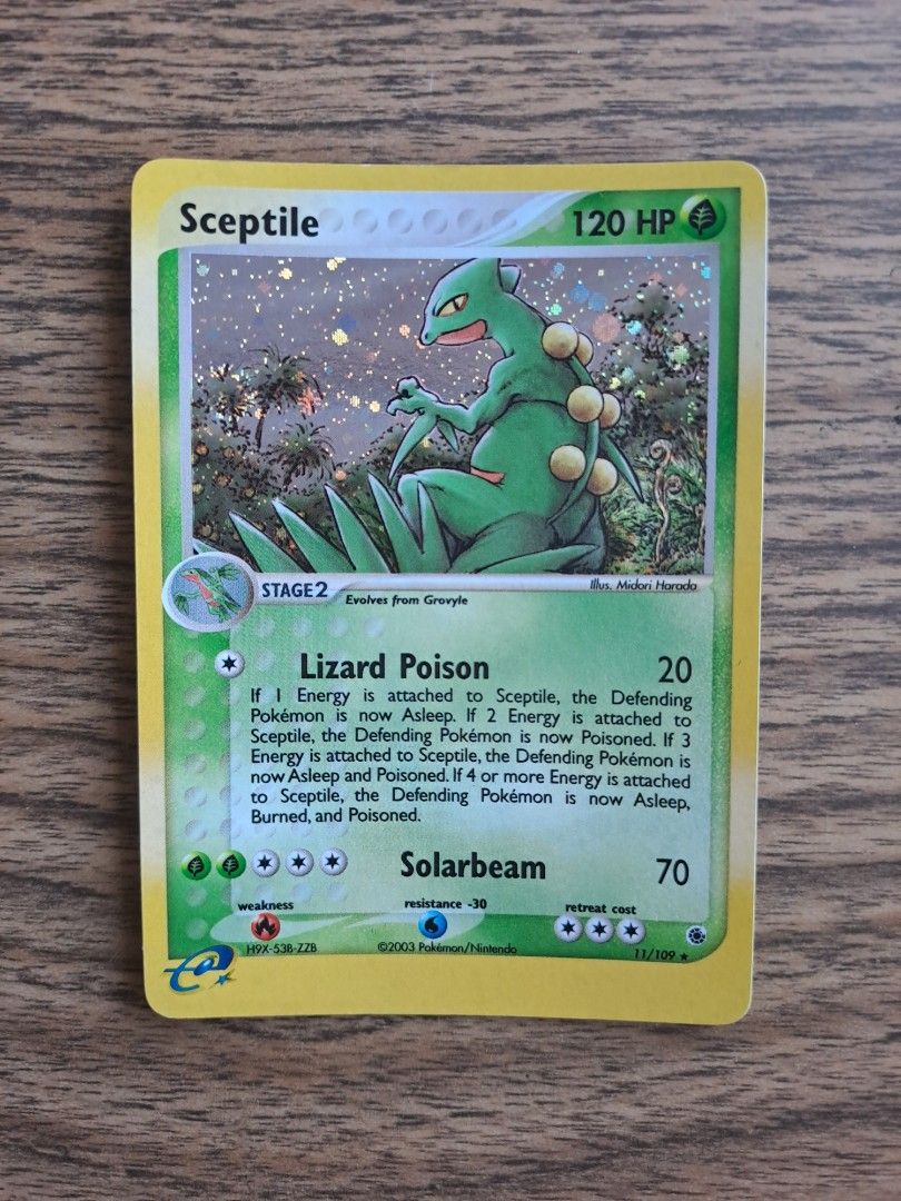 Sceptile Holo Ultra Rare Vintage Pokemon Card, Hobbies & Toys, Toys ...