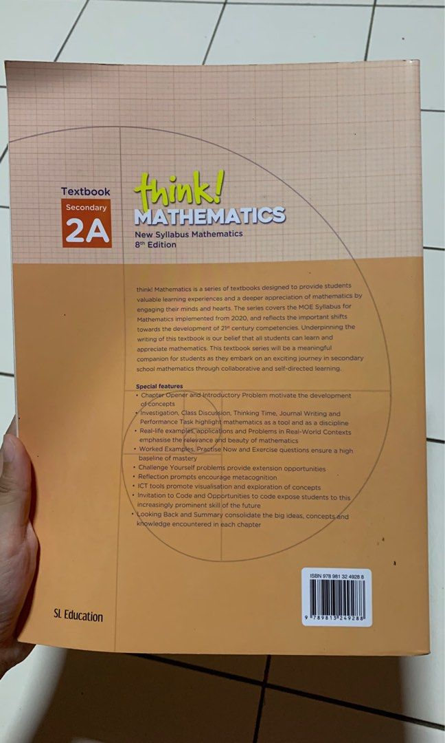 Sec 2 Math Textbook, Hobbies & Toys, Books & Magazines, Textbooks on ...