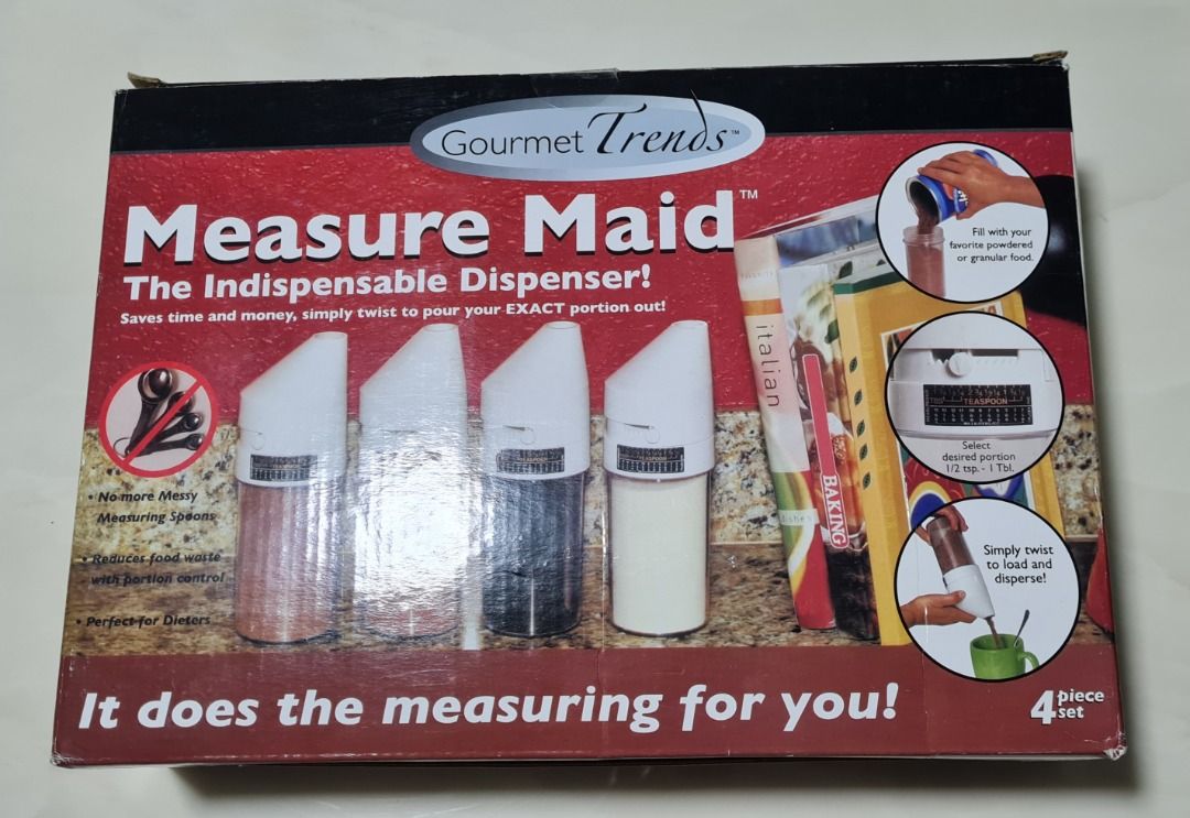 self measuring Spice Containers, set of 4., TV & Home Appliances ...