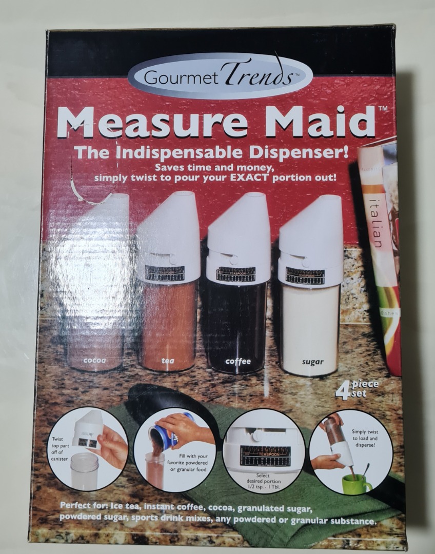 self measuring Spice Containers, set of 4., TV & Home Appliances ...
