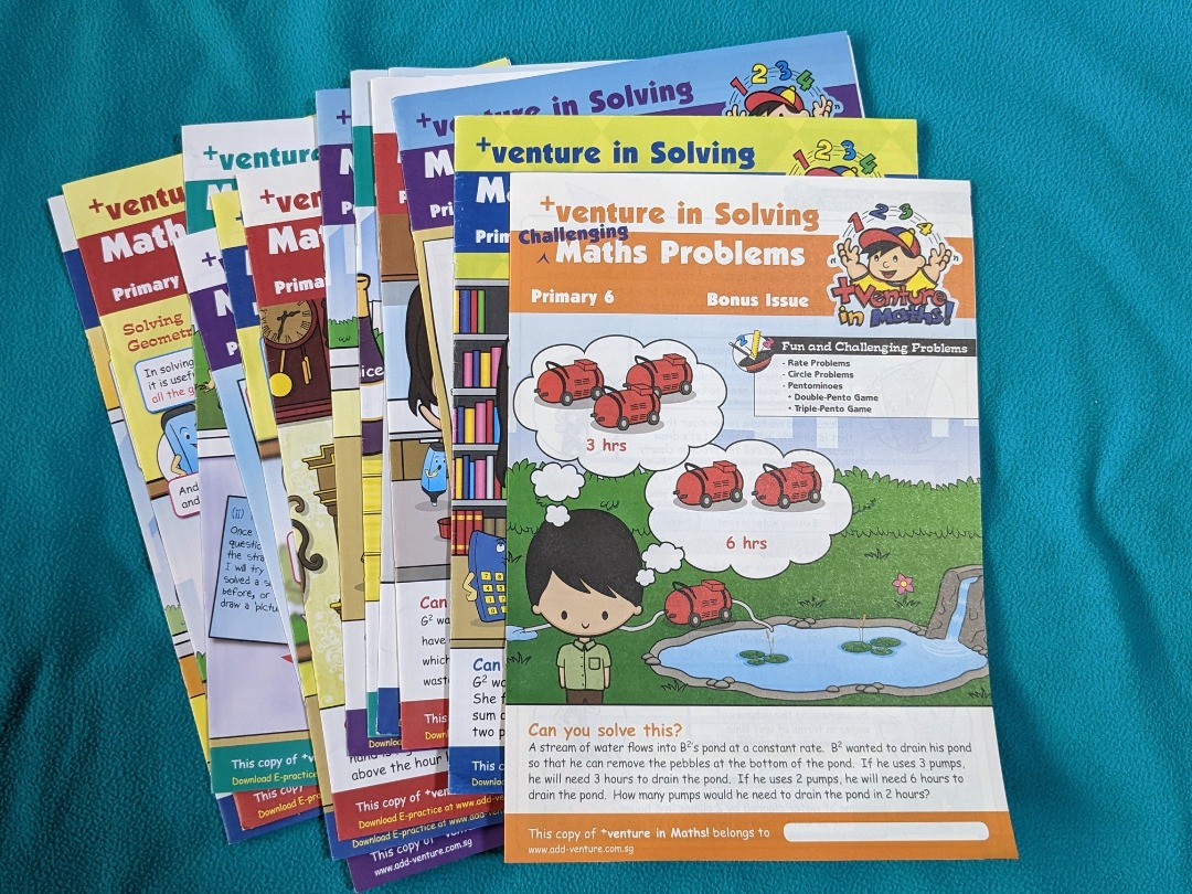 Set of Primary 6 Add-venture in Maths Magazines (17 issues), Hobbies ...