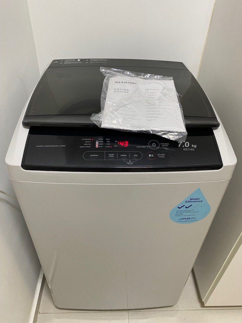 SHARP top load washing machine to go!, TV & Home Appliances, Washing ...