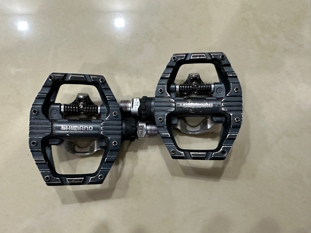 Shimano Dual Side SPD Flat Pedal PD-EH500 (Black), Sports Equipment ...