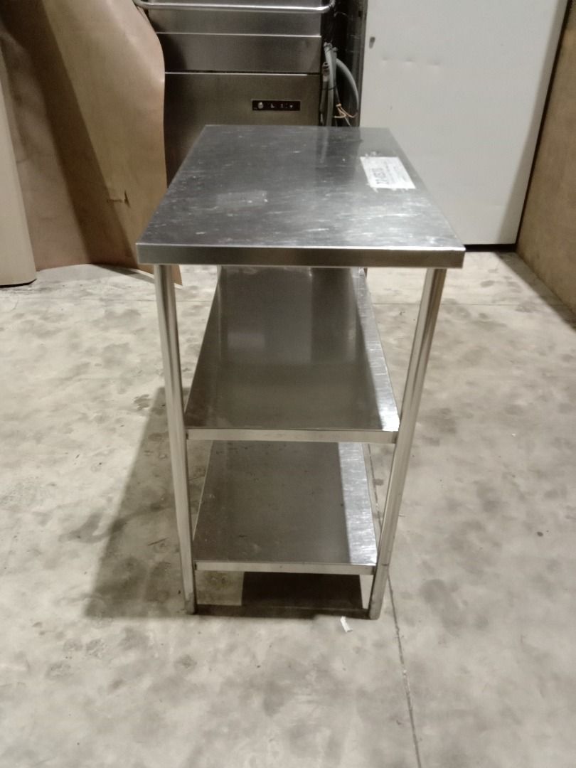 Stainless steel 3 tier work table, Furniture & Home Living, Kitchenware ...