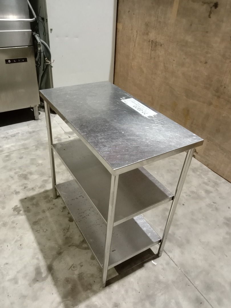 Stainless steel 3 tier work table, Furniture & Home Living, Kitchenware ...