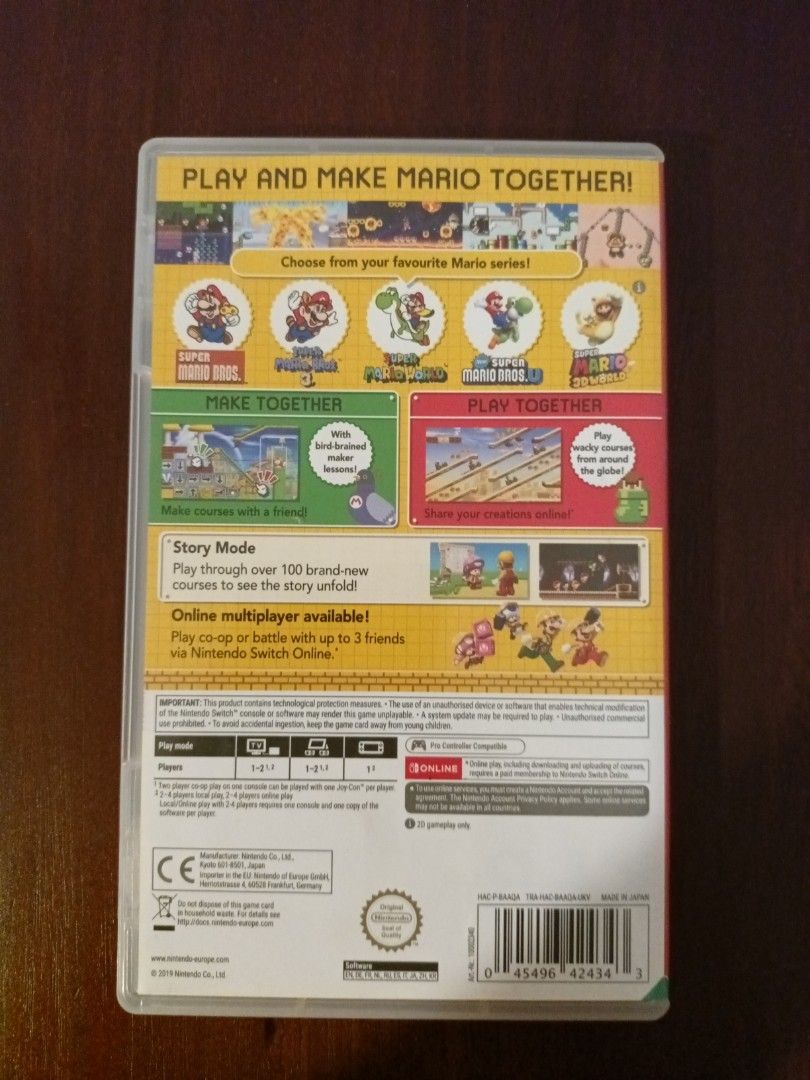 Super Mario Marker 2, Video Gaming, Video Games, Nintendo on Carousell