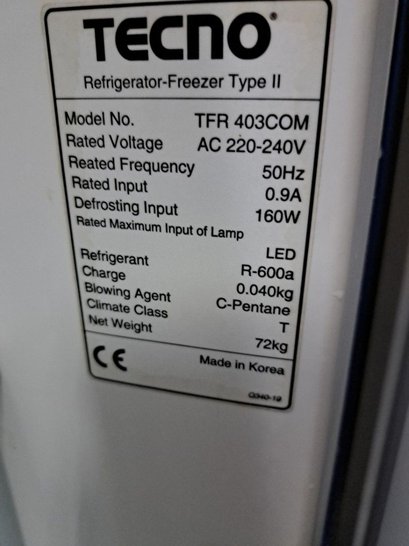 Tecno glass door Refrigerator Fridge 4ticks 323L net warranty 2months ...