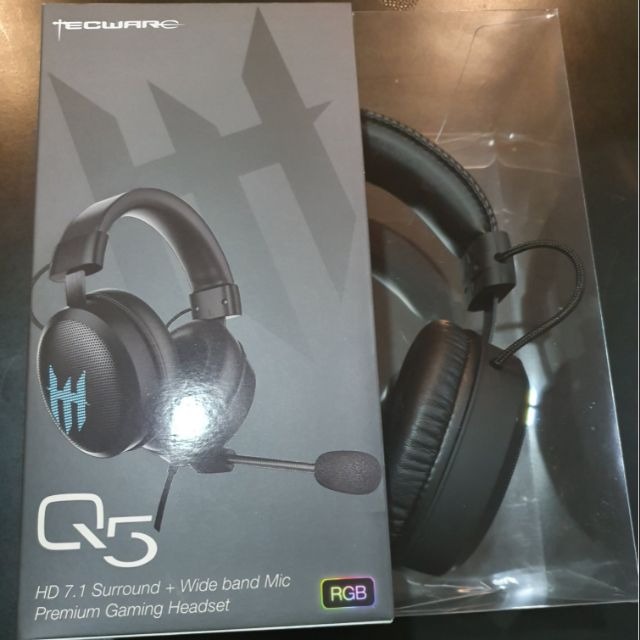 Tecware Q5 RGB HD 7.1 Surround +Wide Band Mic Premium Gaming Headset ...