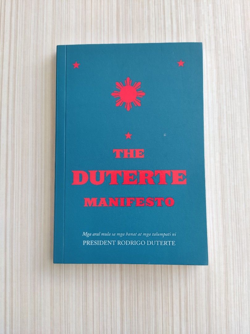 The Duterte Manifesto, Hobbies & Toys, Books & Magazines, Fiction & Non ...