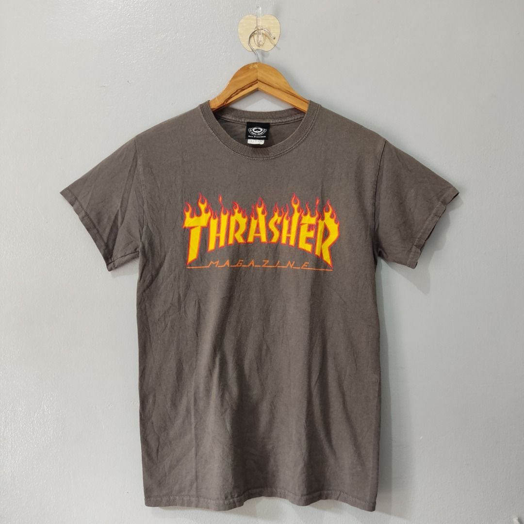Thrasher Flame Logo Shirt, Men's Fashion, Tops & Sets, Tshirts & Polo ...