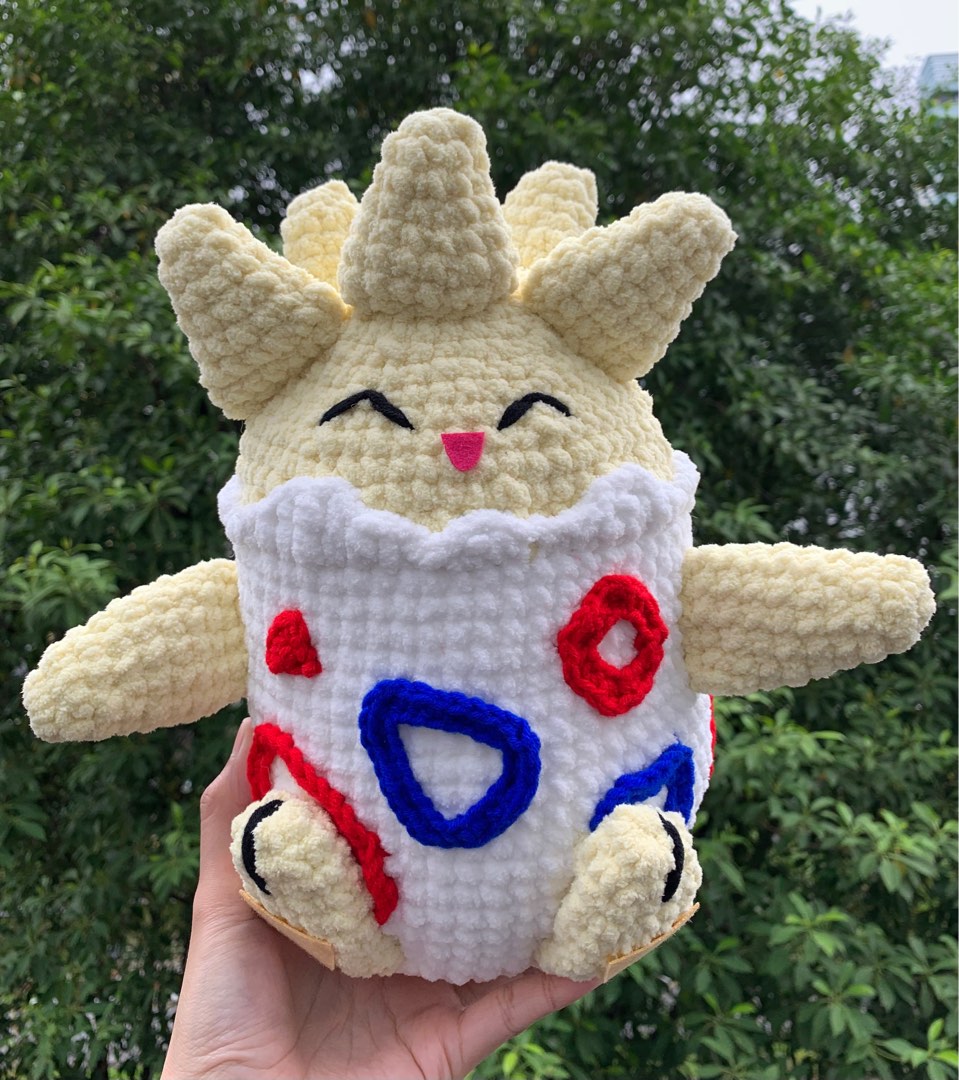 Togepi Plushie, Hobbies & Toys, Stationery & Craft, Handmade Craft on ...