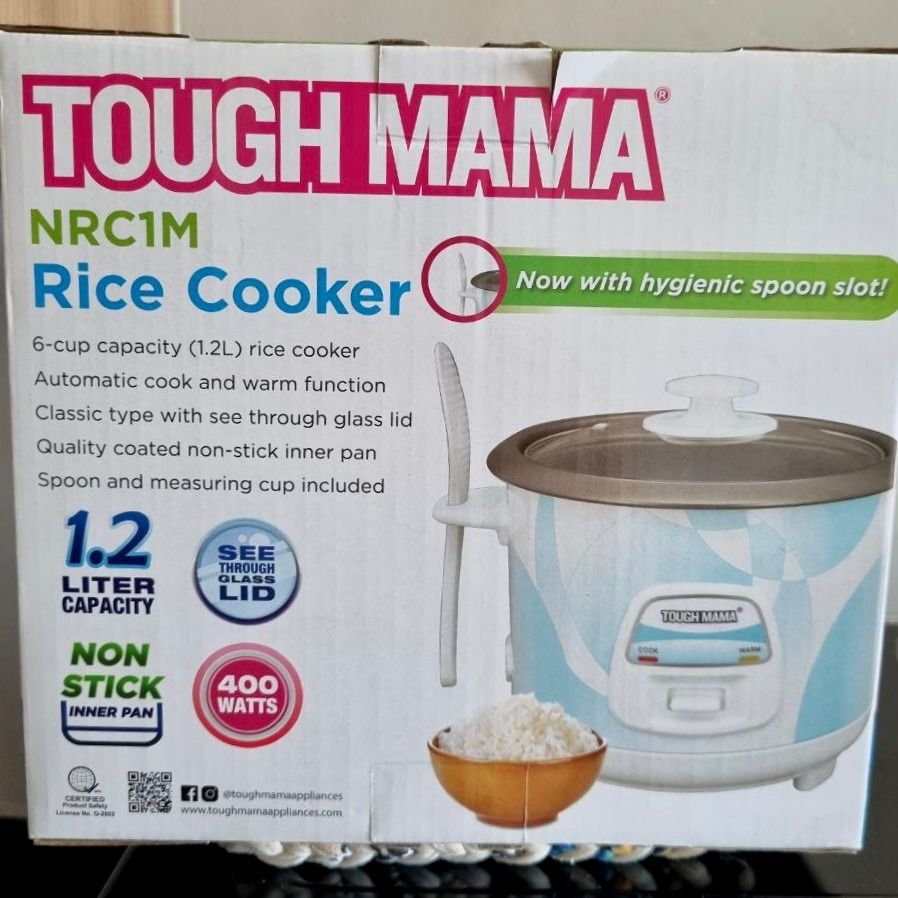 Tough Mama Rice Cooker 6-cup Capacity, Furniture & Home Living ...
