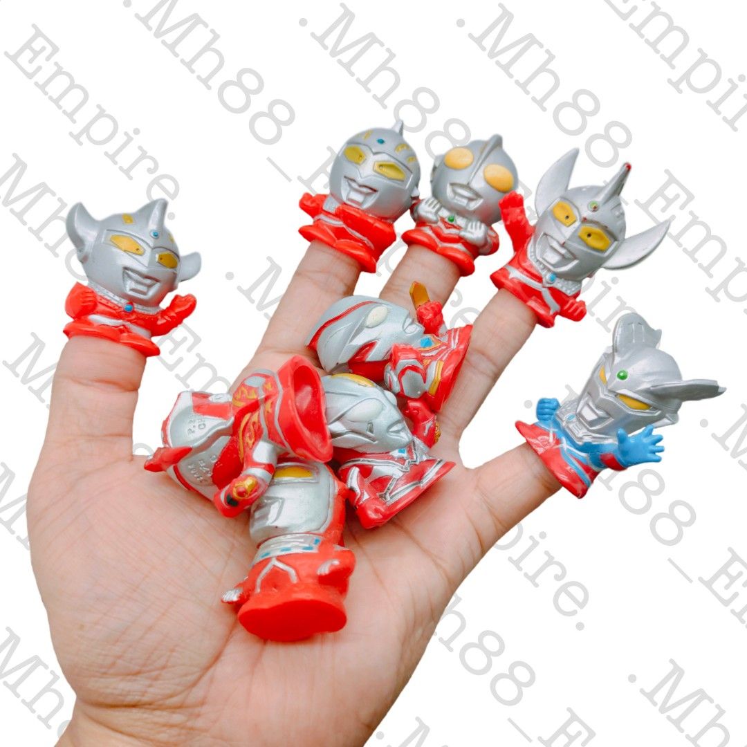 ULTRAMAN FINGER PUPPET SOFT VINLY FIGURE COLLECTION, Hobbies & Toys ...