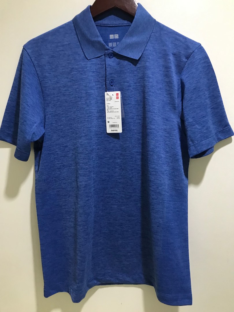 UNIQLO ORIGINLA BLUE POLO SHIRT (M), Men's Fashion, Tops & Sets ...