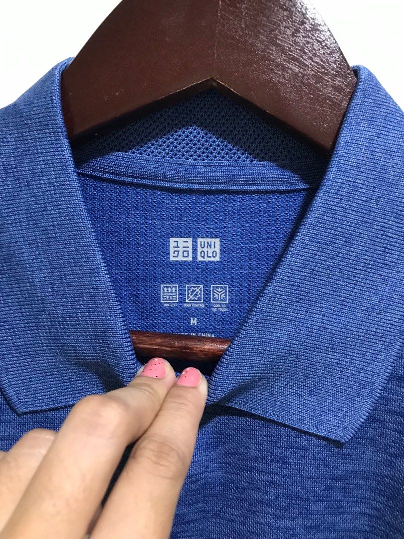 UNIQLO ORIGINLA BLUE POLO SHIRT (M), Men's Fashion, Tops & Sets ...