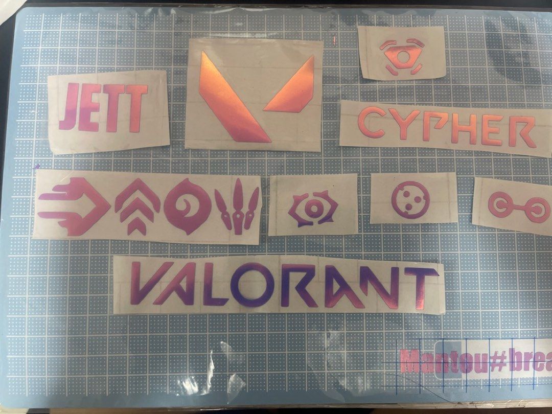 VALORANT VINYL STICKER, Hobbies & Toys, Stationery & Craft, Other ...