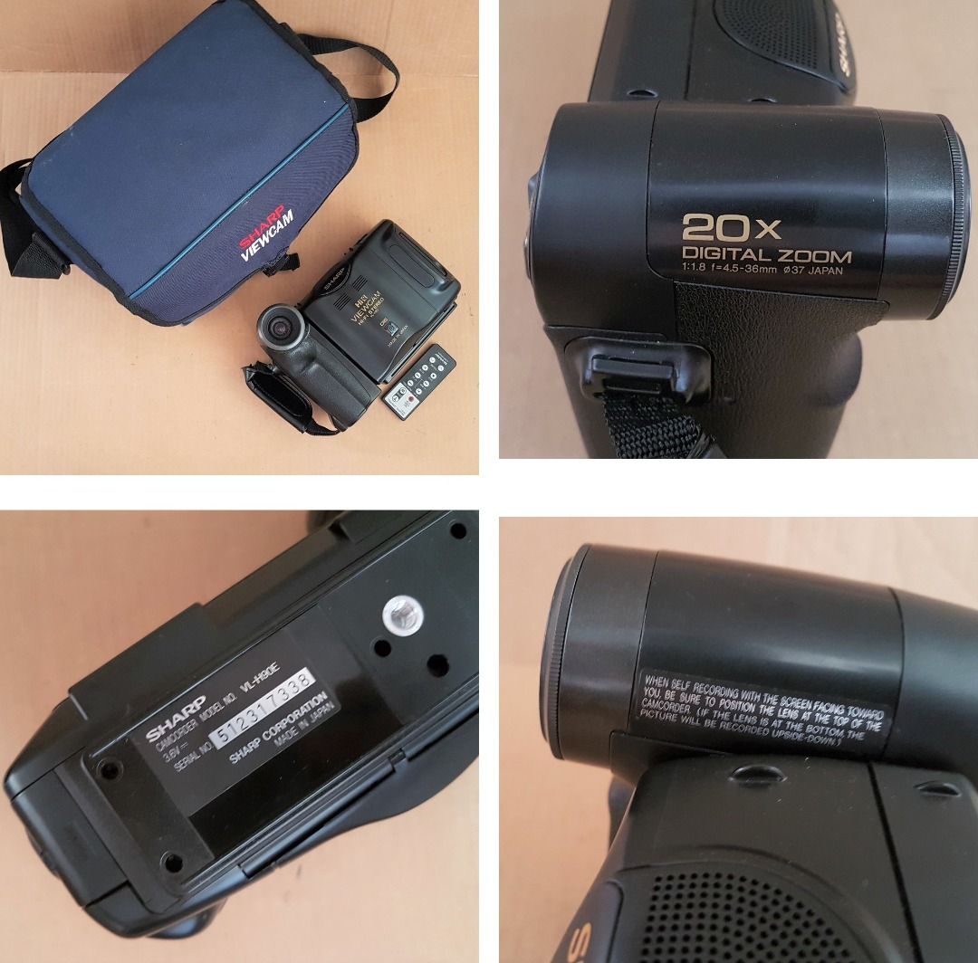 Vintage Sharp Camcorder, Model VL-H90E, Made in Japan, View Cam, HIFI ...