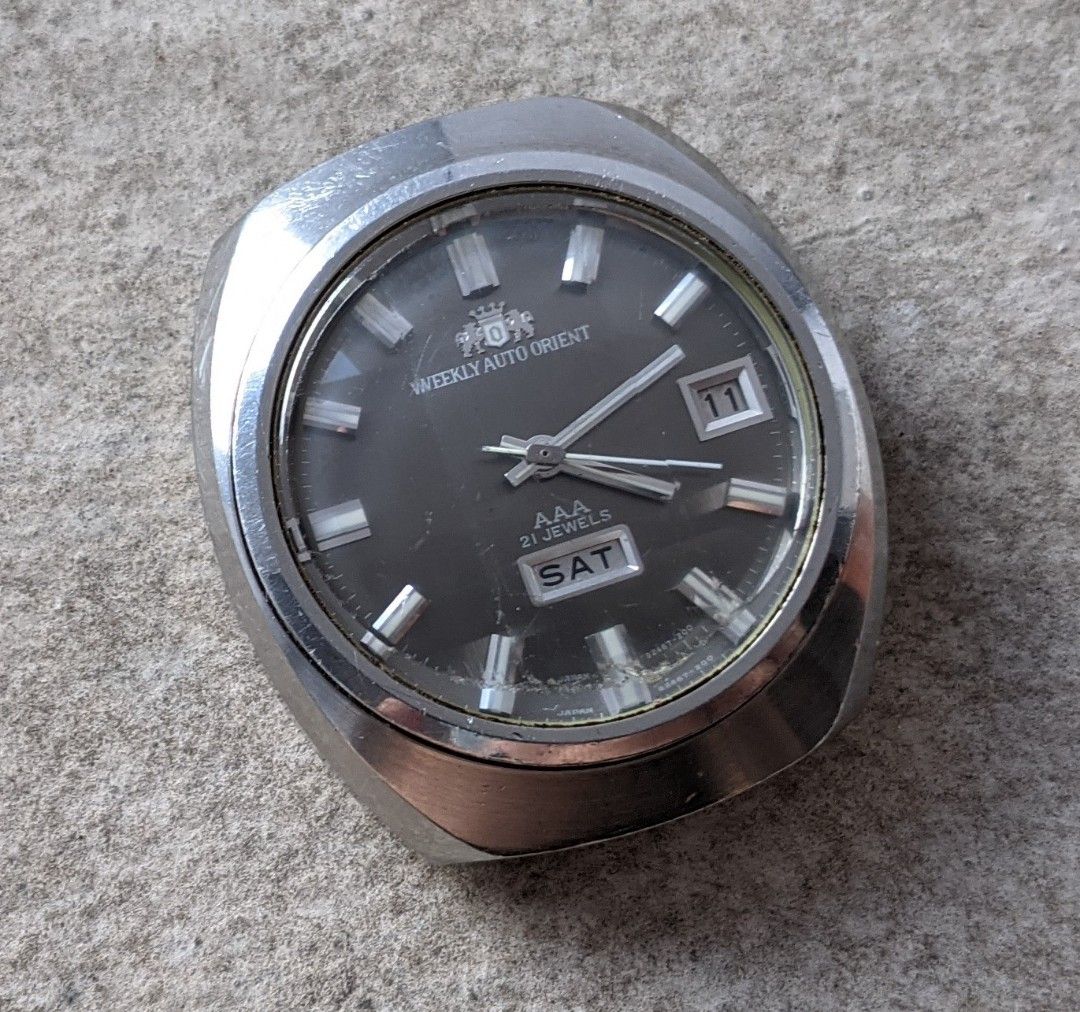 Vintage Weekly Auto Orient AAA Automatic Watch FOR PARTS/REPAIR, Men's ...