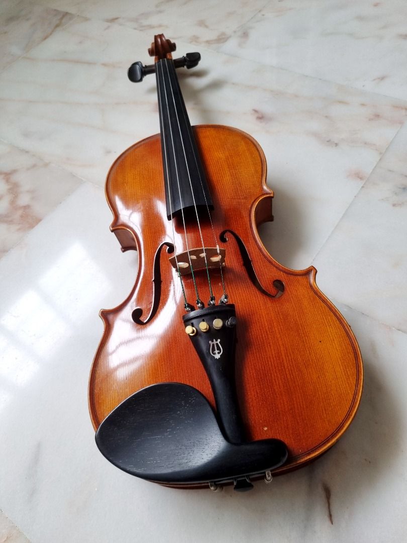 Walter Mahr handmade 4/4 violin with Ary French bow, Hobbies & Toys, Music & Media, Musical ...