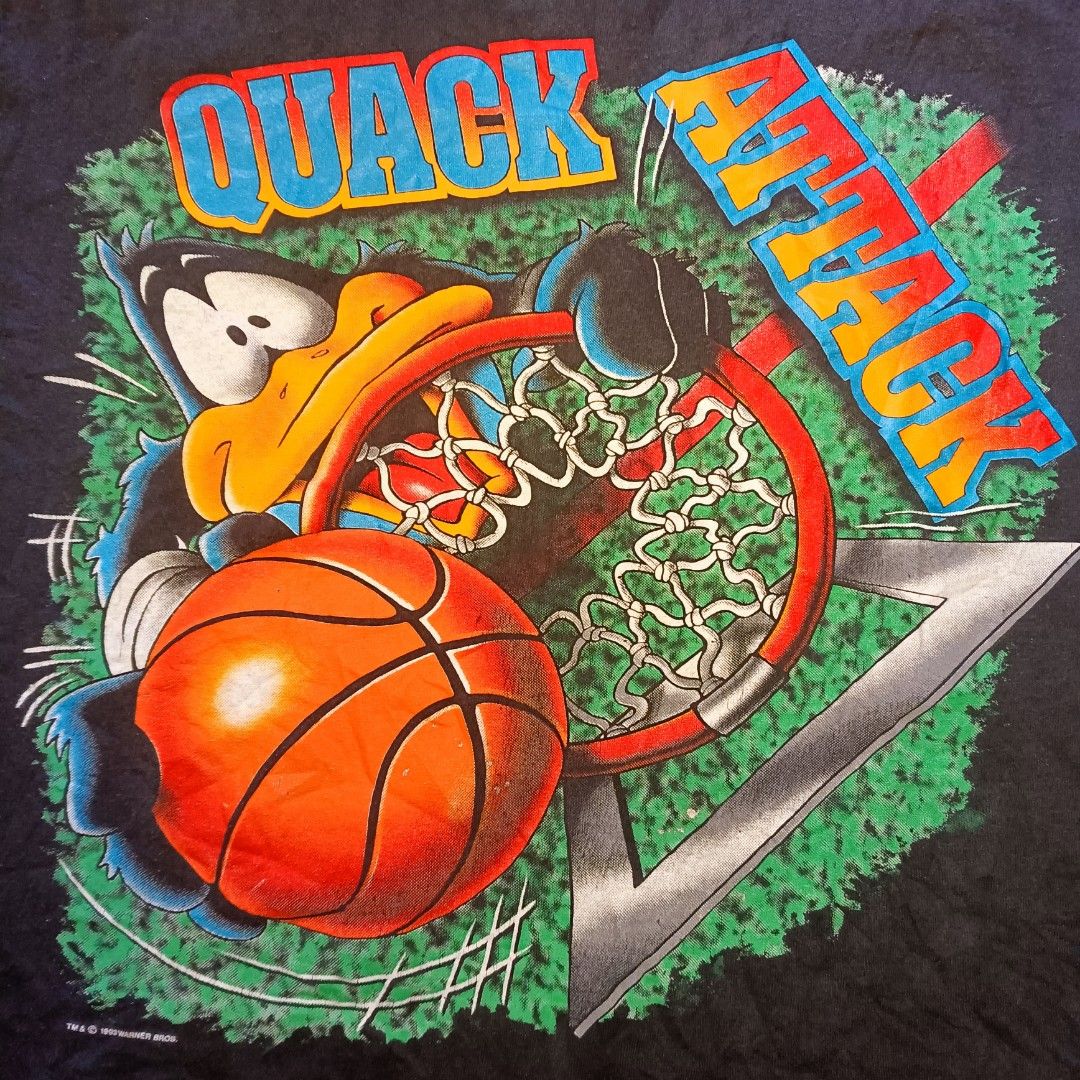 Warner Bros Duffy Duck Quack Attack, Men's Fashion, Tops & Sets ...