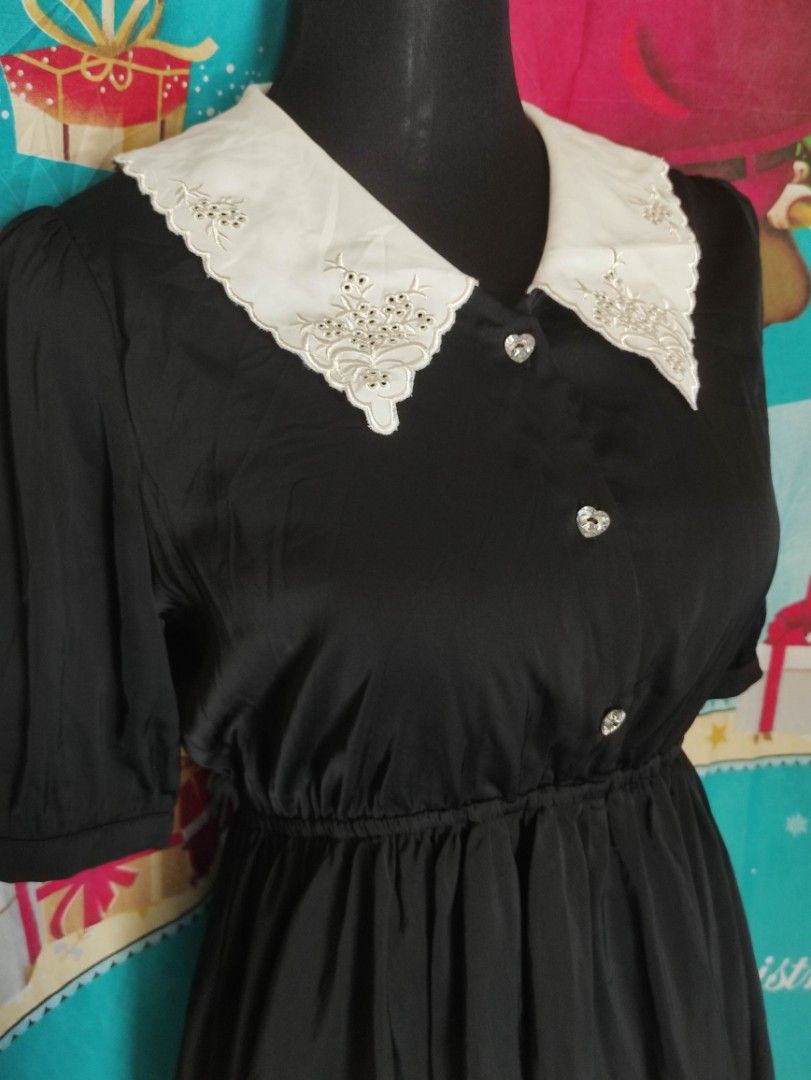 Wednesday Addams Inspired Dress Goth Small to Medium, Women's Fashion ...