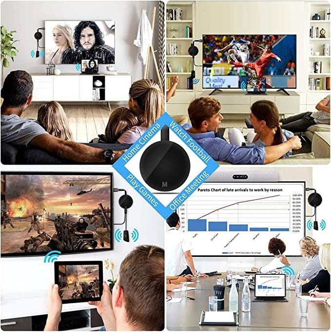 WiFi Display Dongle 4K Wireless HDMI Display Adapter 1080P HD Screen ...