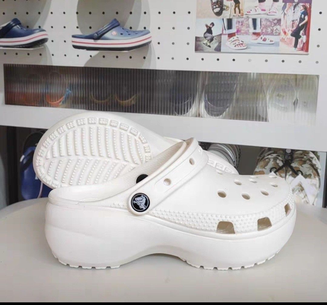 Platform Woman Crocs High heels, Women's Fashion, Footwear, Flipflops ...