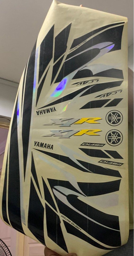 x1r custom sticker, Motorcycles, Motorcycle Accessories on Carousell
