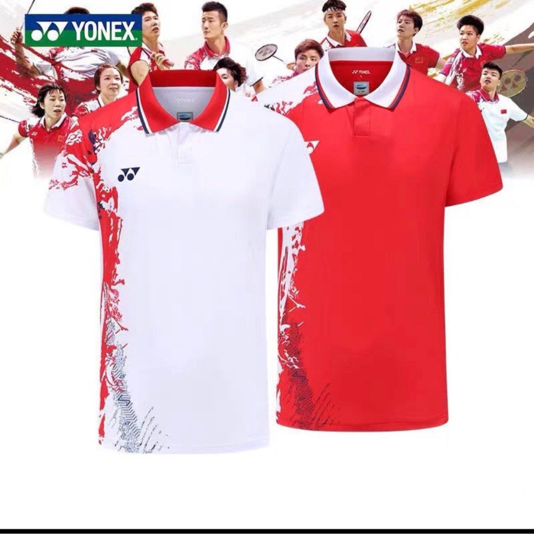 Yonex china badminton jersey, Men's Fashion, Tops & Sets, Tshirts & Polo Shirts on Carousell