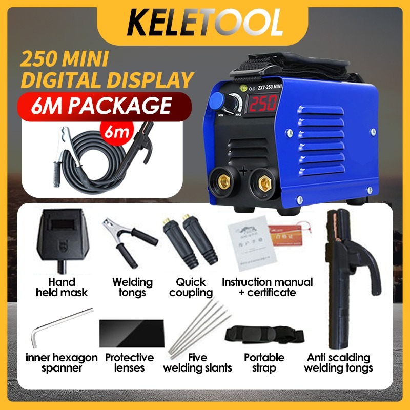 ZX7-250 20-250A LED display portable electric welding machine household ...