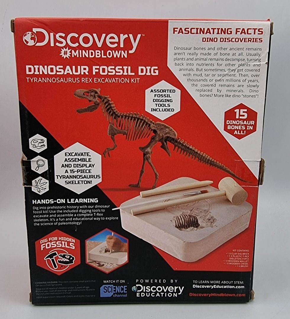 15 DINOSAUR BONES DISCOVERY MINDBLOWN Dinosaur Fossil Dig Tyrannosaurus ...