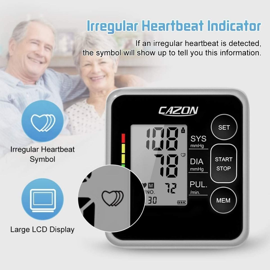 [2992] CAZON B26 Blood Pressure Monitor, Health & Nutrition, Health ...