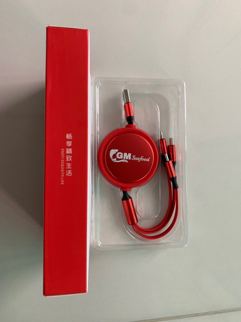 3 in 1 Stretchable Data Cable BNIB, Mobile Phones & Gadgets, Mobile ...