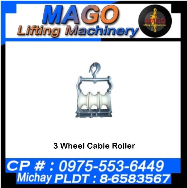 3 Wheel Cable Roller, Commercial & Industrial, Construction Tools ...
