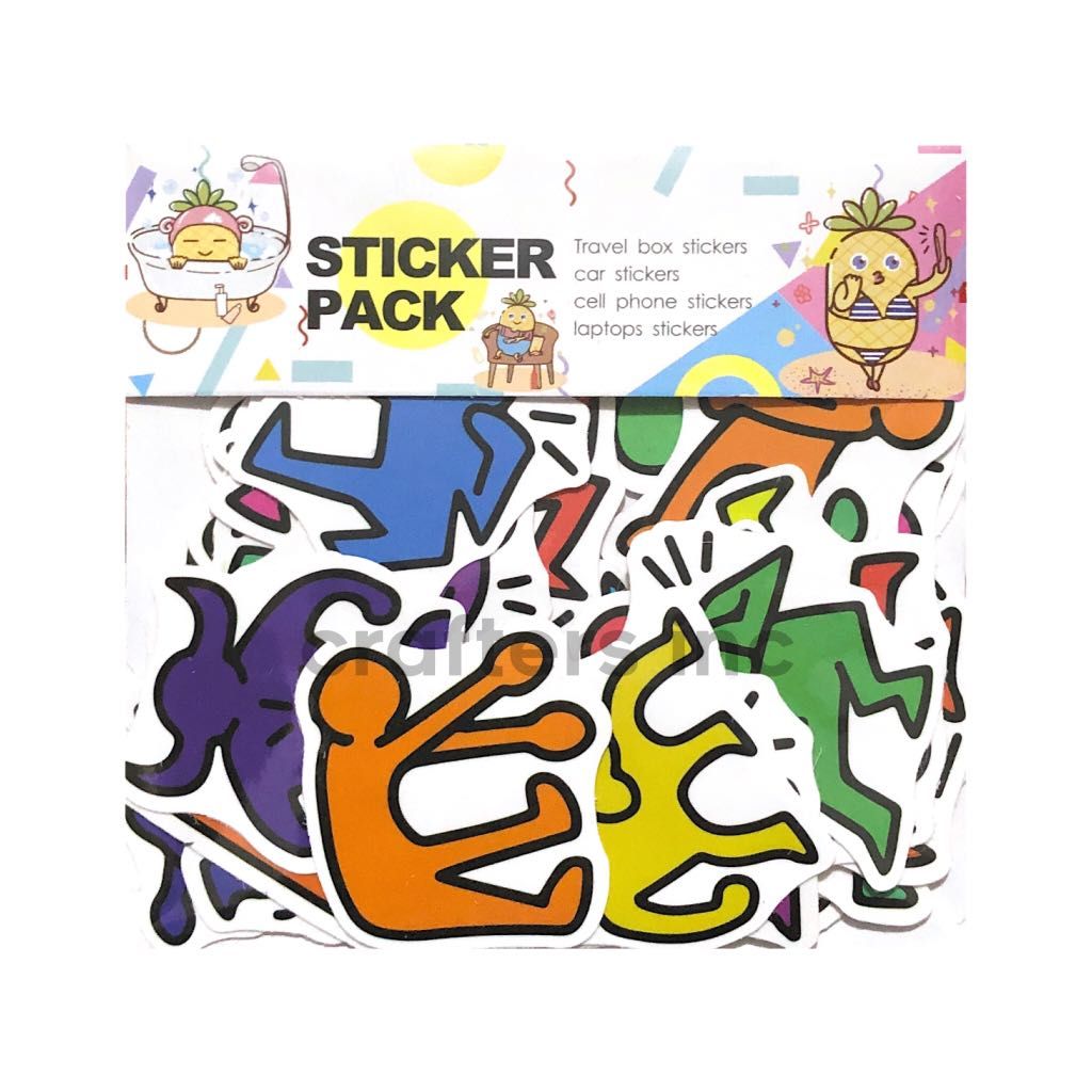40PCS KEITH HARING Cartoon Stickers, Hobbies & Toys, Stationary & Craft ...