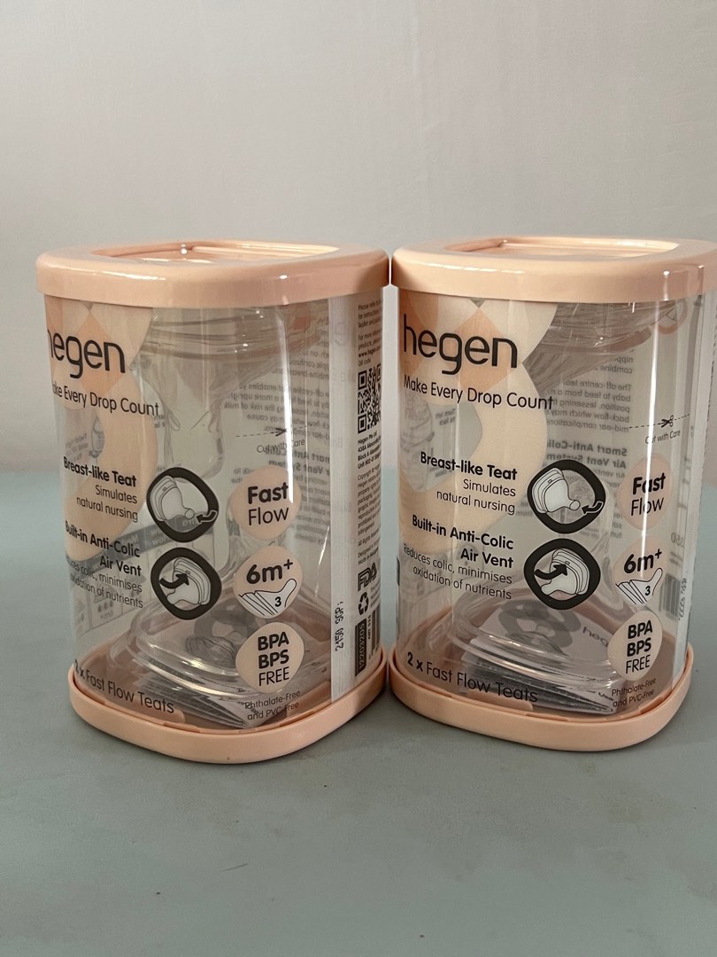 4 x New Hegen Fast Flow Teats, Babies & Kids, Nursing & Feeding ...