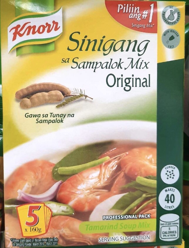 800g Knorr Sinigang sa Sampaloc Mix Original (160g x 5) Tamarind Soup ...