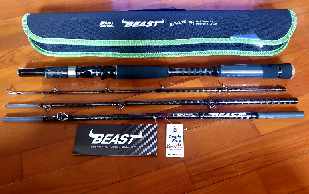 Abu Garcia Beast travel rod Monster series, Sports Equipment, Fishing ...