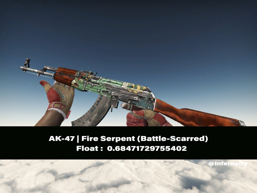 AK-47 Fire Serpent BS CSGO SKINS KNIVES, Video Gaming, Gaming Accessories, In-Game Products on ...