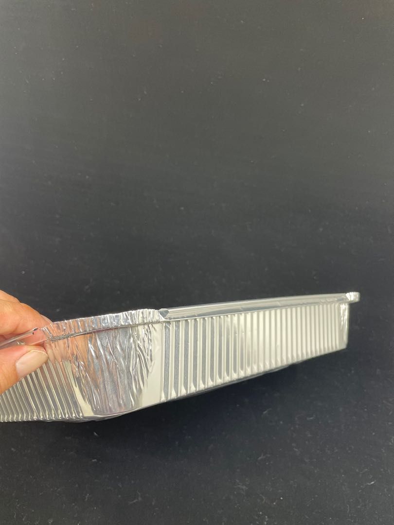 Aluminum food tray 12x8x2 with paper lid, Hobbies & Toys, Stationary ...