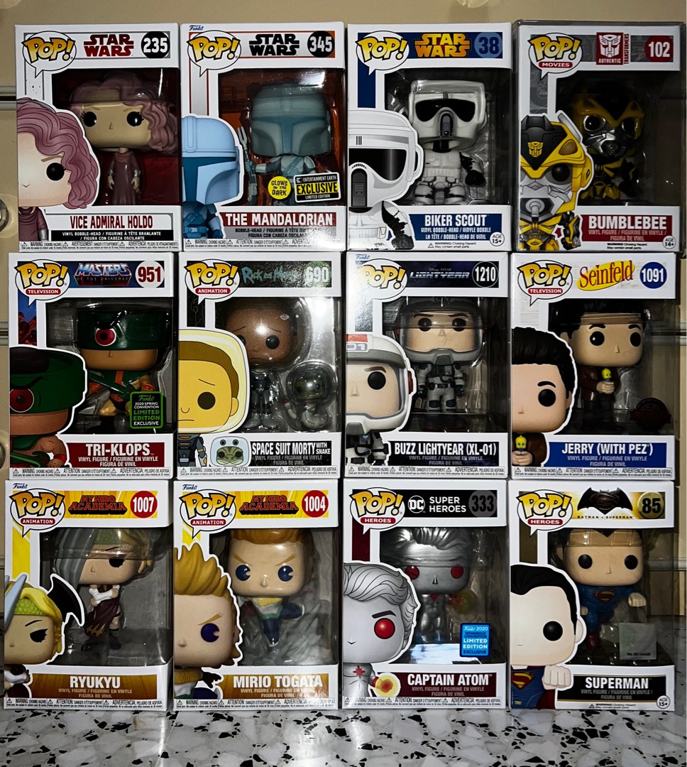 assorted funko pop clearance | star wars, transformers, rick and morty ...